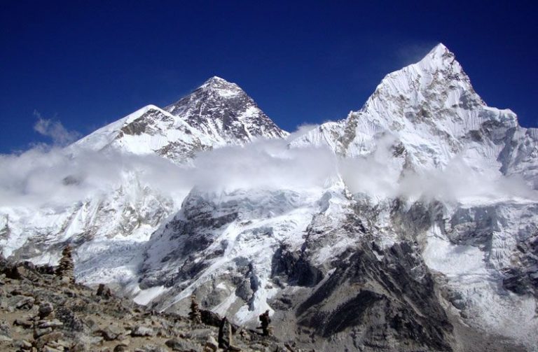 Where is Mount Everest located at in the world map : Himalaya Nepal Asia